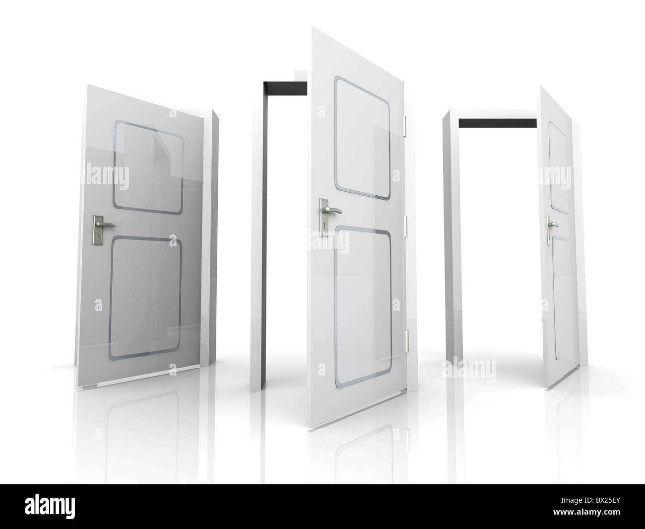 Choice doors Black and White Stock Photos & Images - Alamy