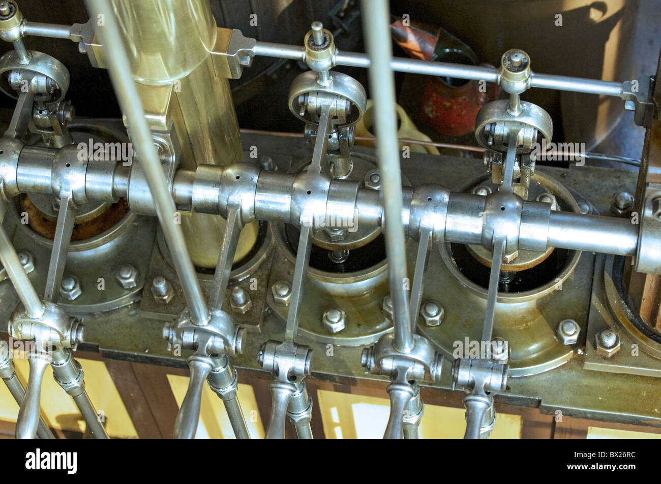 valves of a steam beam engine Stock Photo - Alamy