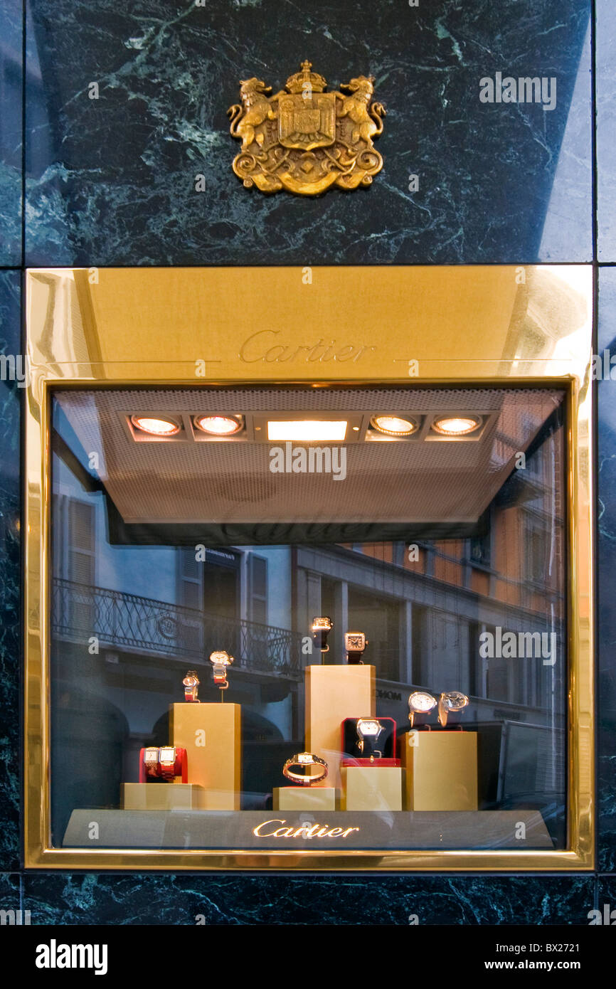 Cartier shop, Lugano, Switzerland Stock Photo - Alamy