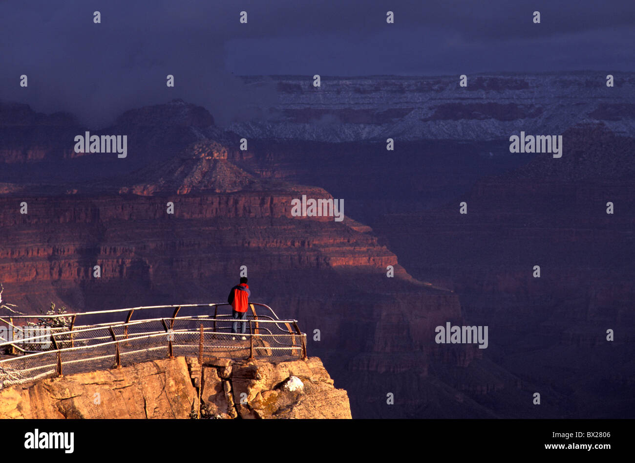 America Arizona Color Colour Grand Canyon national park Mather point ...