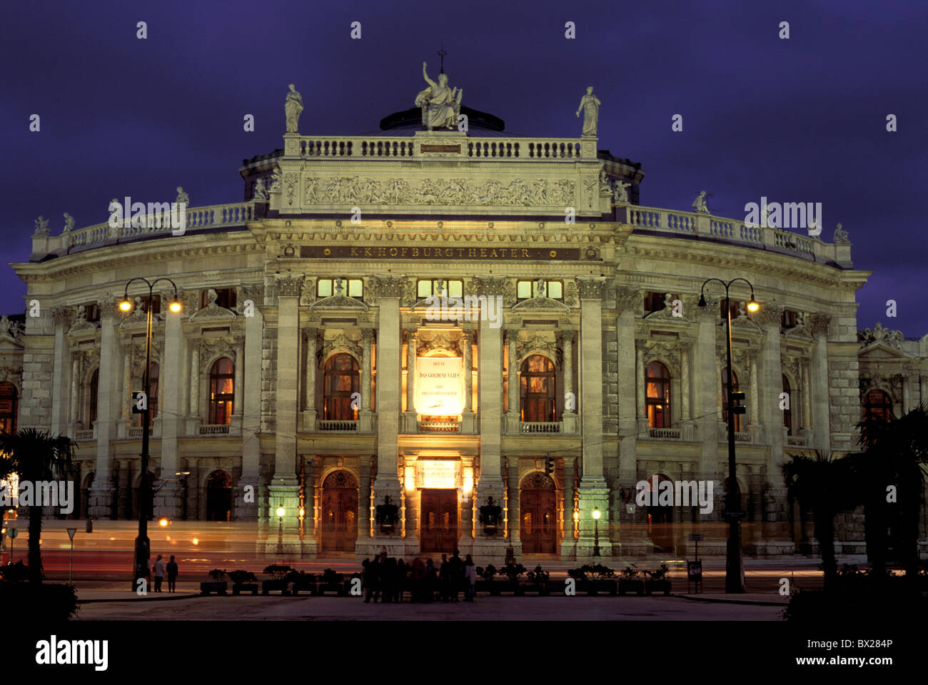 Austria Europe Burgtheater Color Colour Vienna theater facade culture ...