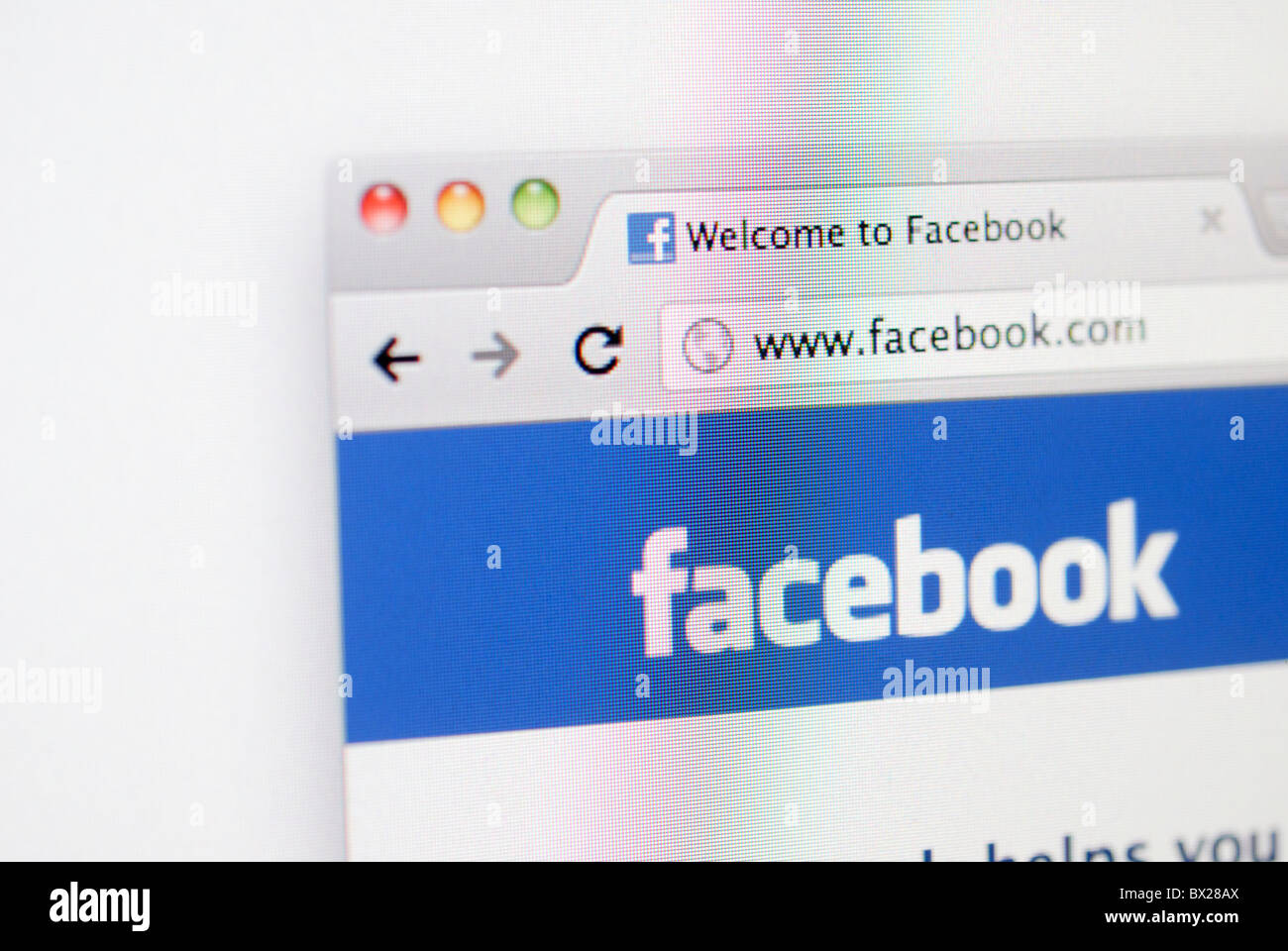 Facebook screen capture hi-res stock photography and images - Alamy