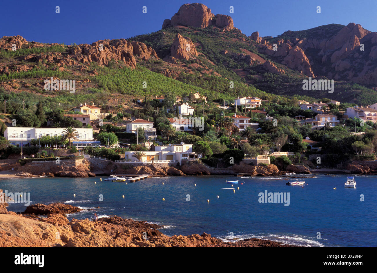 Coast near Agay France Europe Provence Alpes Cote d´Azur sea Stock ...