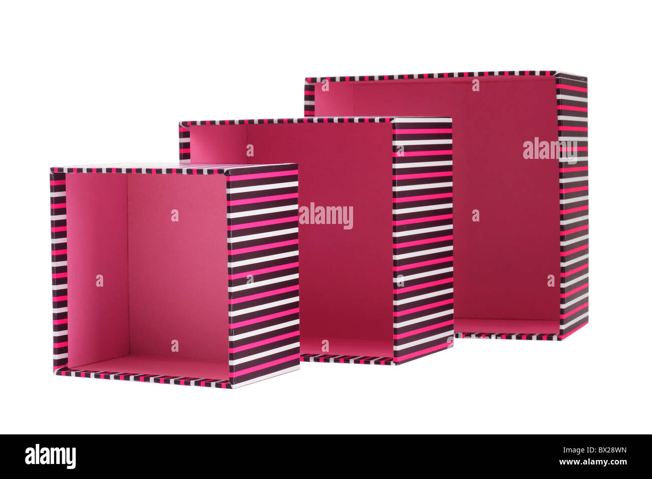 Striped boxes hi-res stock photography and images - Alamy