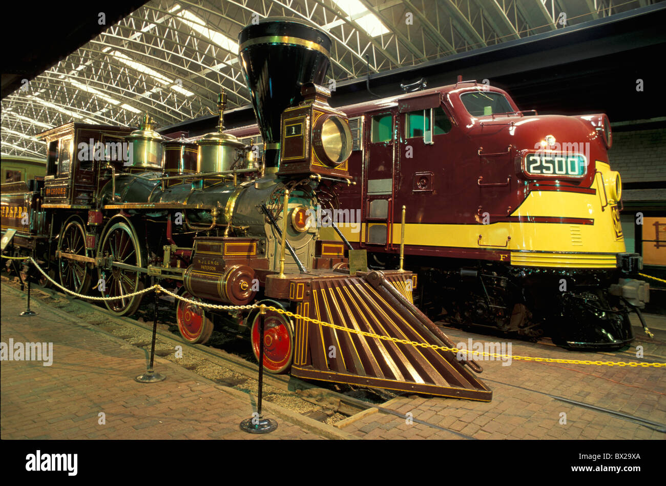 railroad museum hall inside railroad trains features railroad engines ...