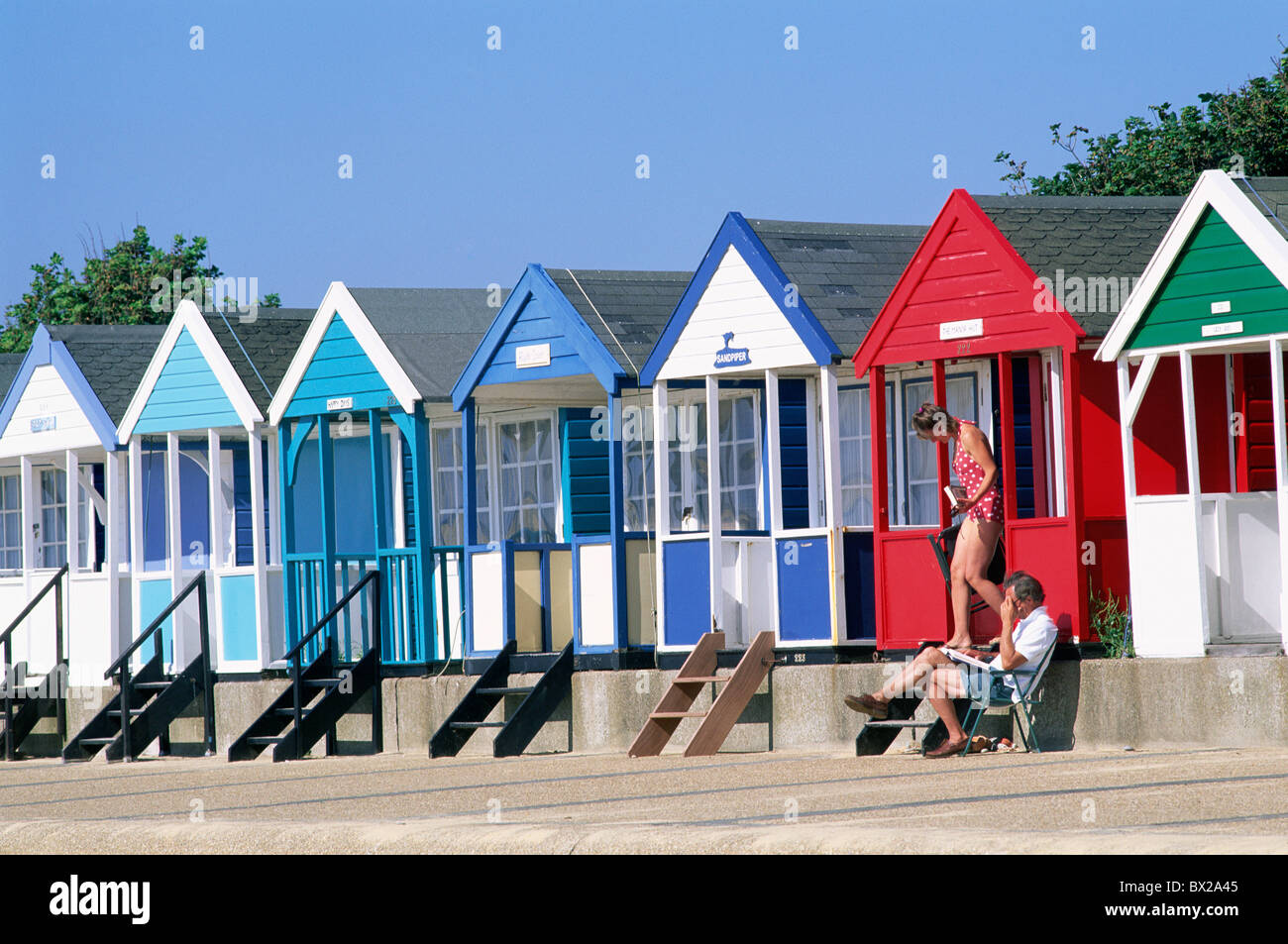 Beach Beach Huts Britain British Isles Coast Colourful England Europe ...