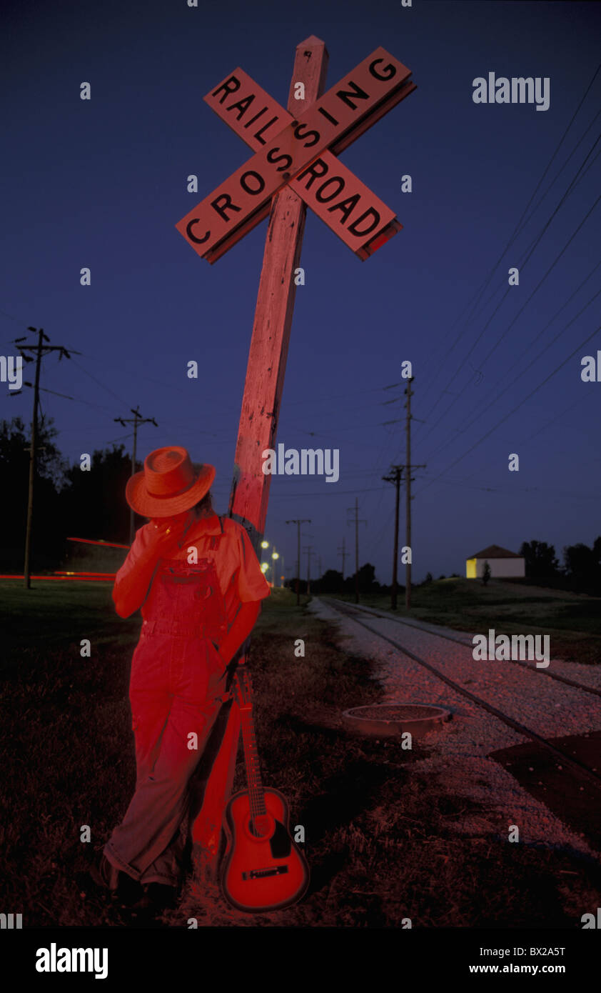 blues musician guitar rails railroad road railway Railroad lifestyle ...