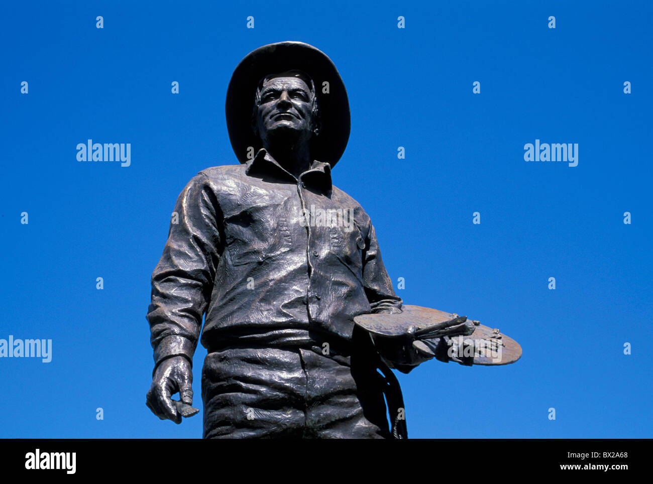 Charles M. Russell Statue sculpture monument Great Falls Montana USA ...