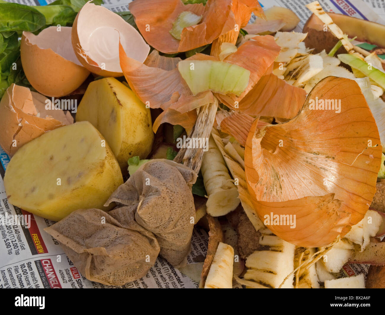kitchen waste food scraps recycling Stock Photo - Alamy