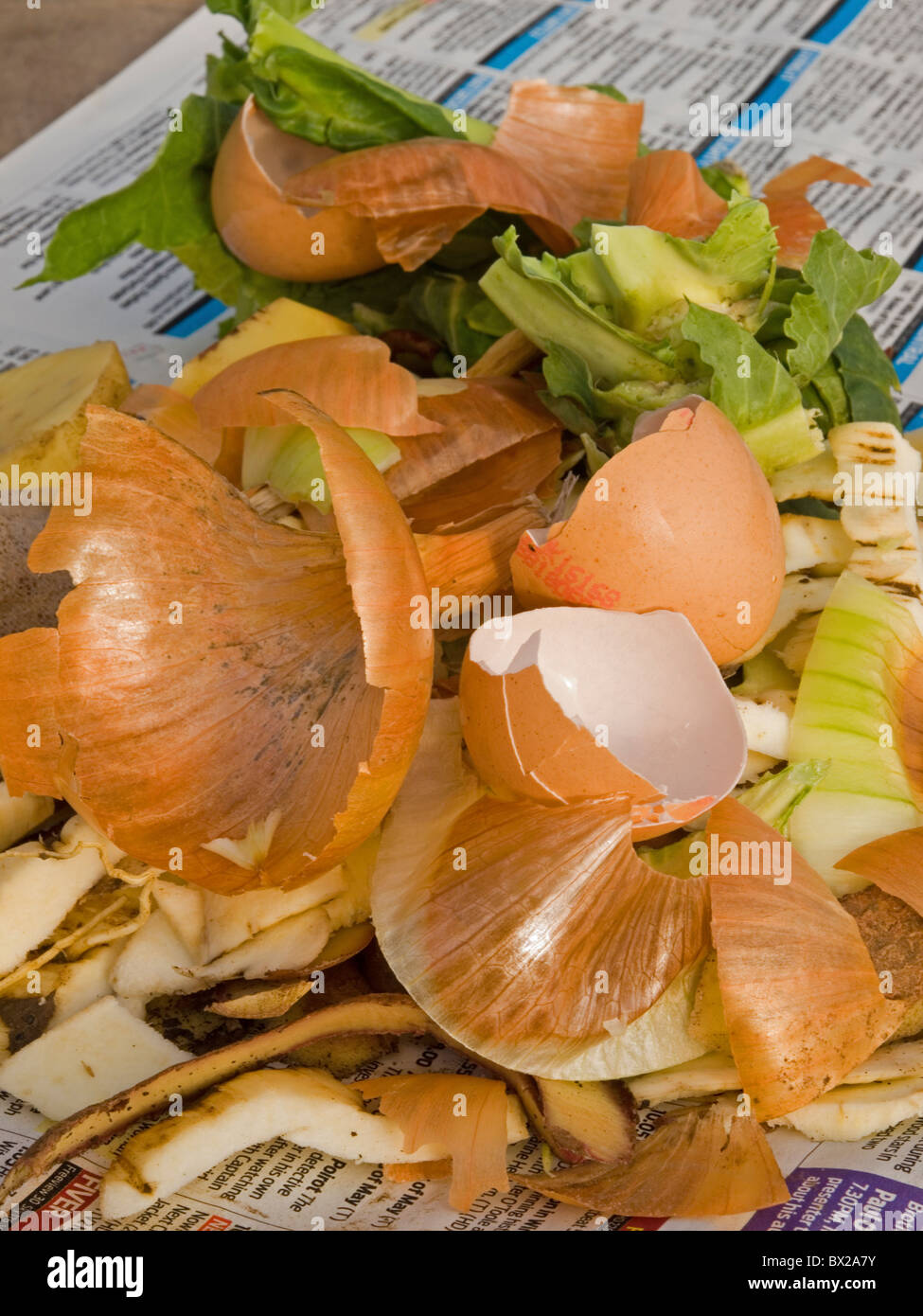 kitchen waste food scraps recycling Stock Photo - Alamy