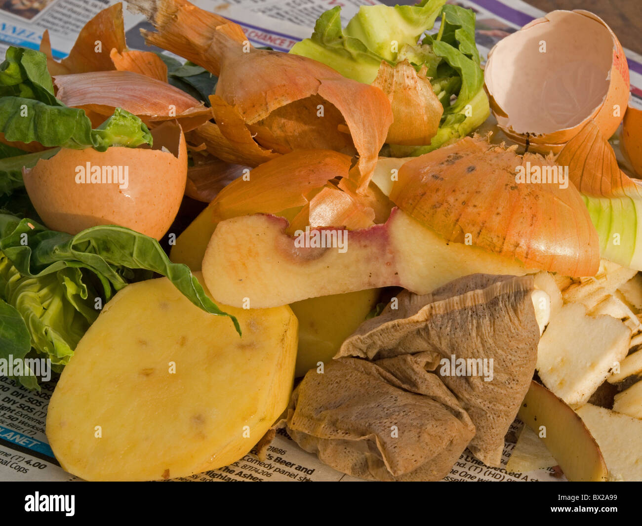 kitchen waste food scraps recycling Stock Photo - Alamy