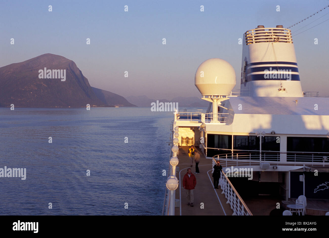 Cruiseship MS Delphin Renaissance ship cruiser fjord landscape Alisund ...