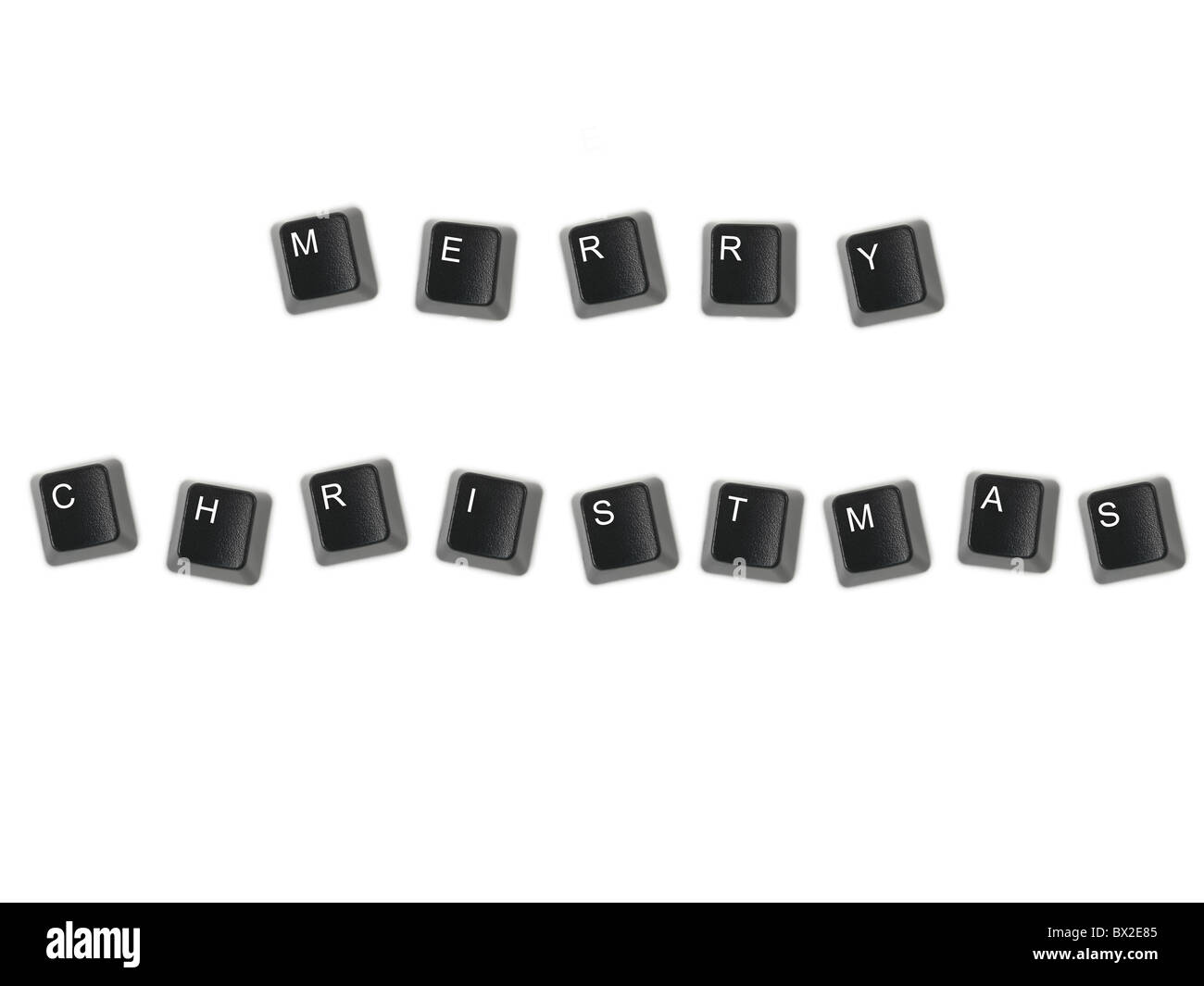 Keyboard keys isolated against a white background Stock Photo - Alamy