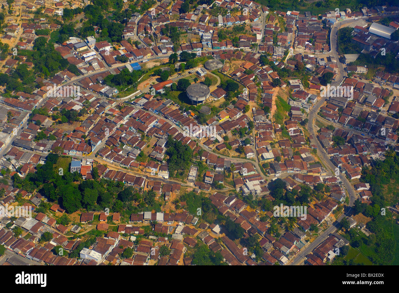 scenery aerial photo aerial view town city settlement housing ...