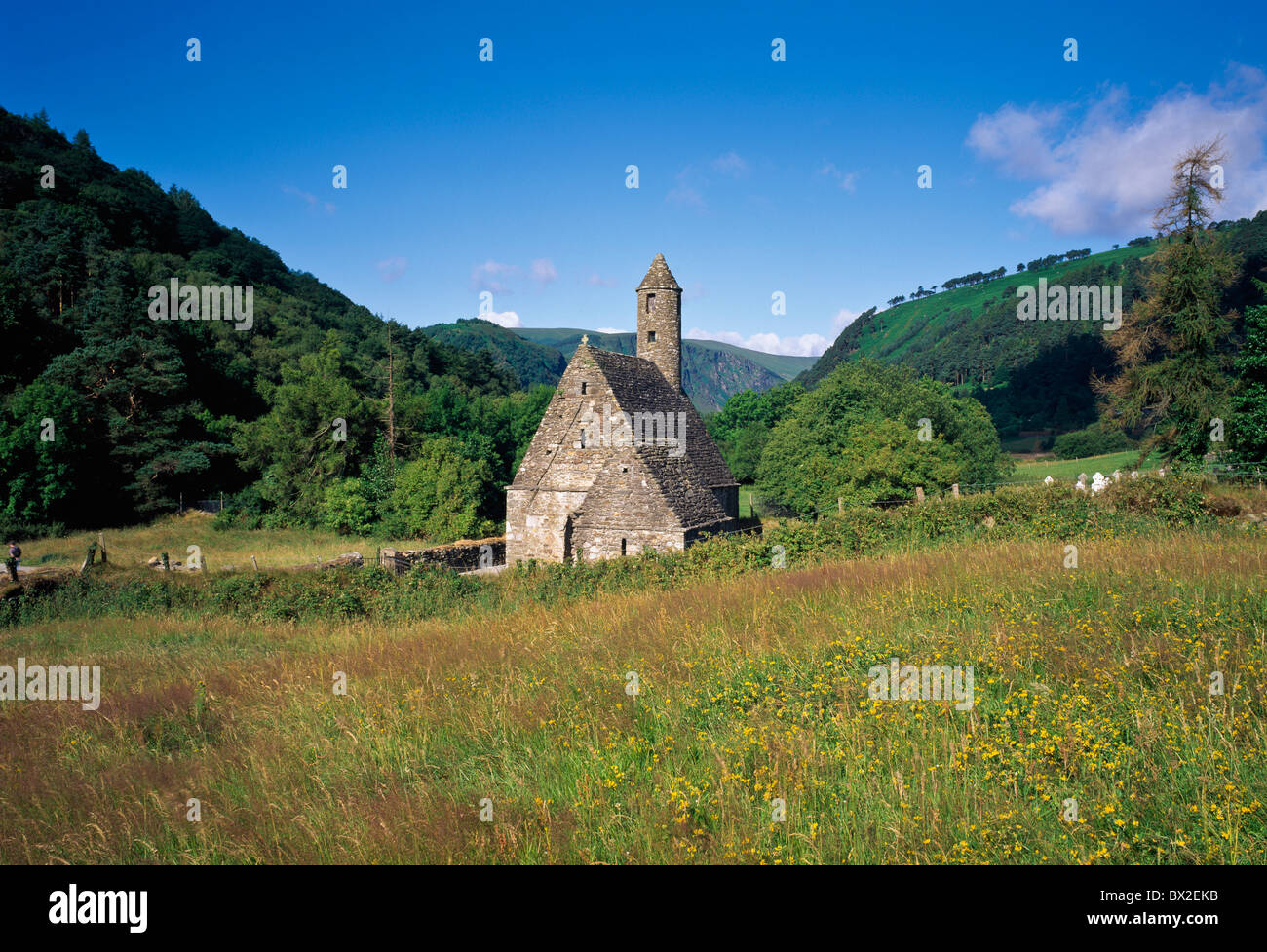 St. Kevin's Kitchen, Glendalough, County Wicklow, Ireland Stock Photo ...