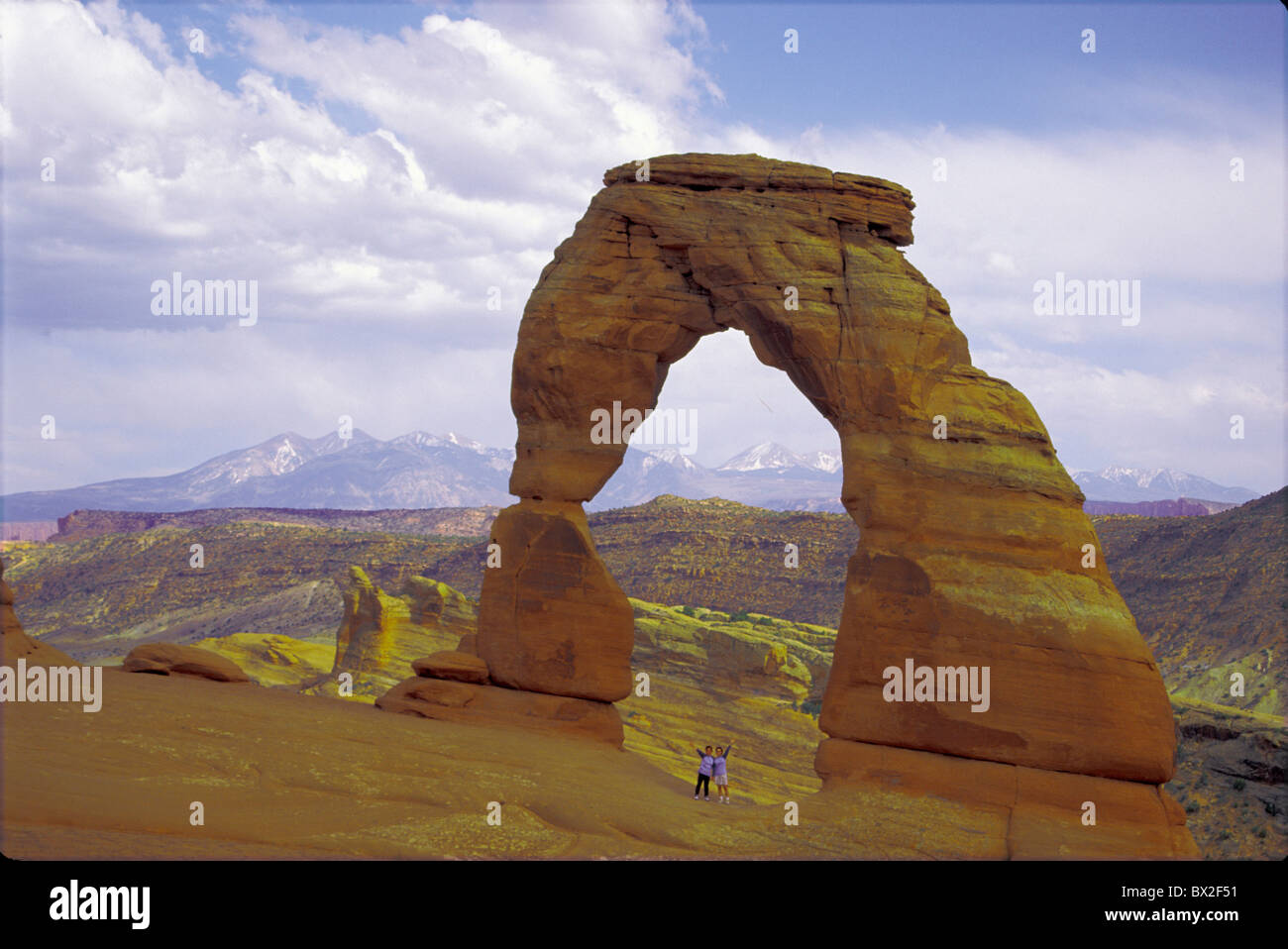 America Arches national park Bend Bends cliff arch arch Curves Delicate ...