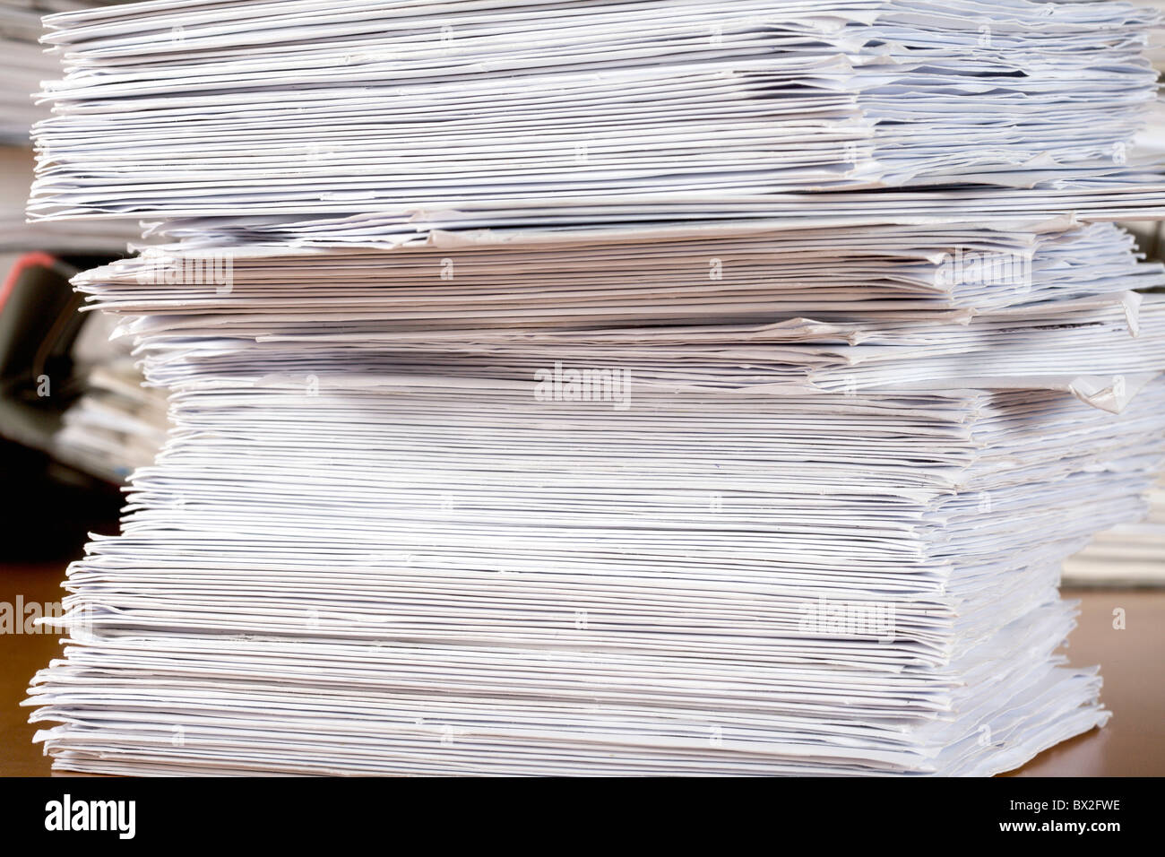 Piles of paper office hi-res stock photography and images - Alamy