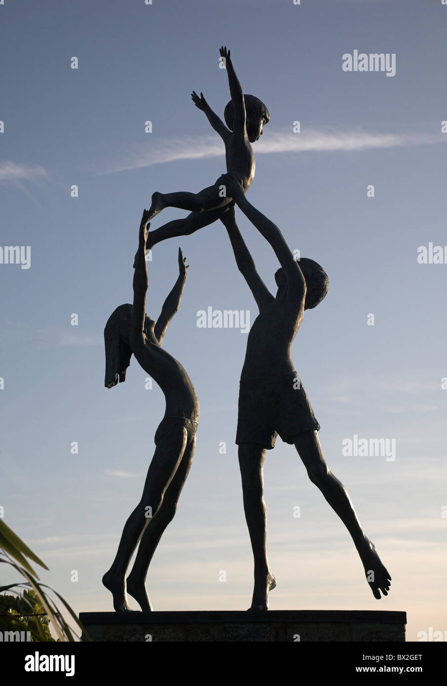 Tresco children sculpture by David Wynne, in the Abbey Gardens Tresco ...