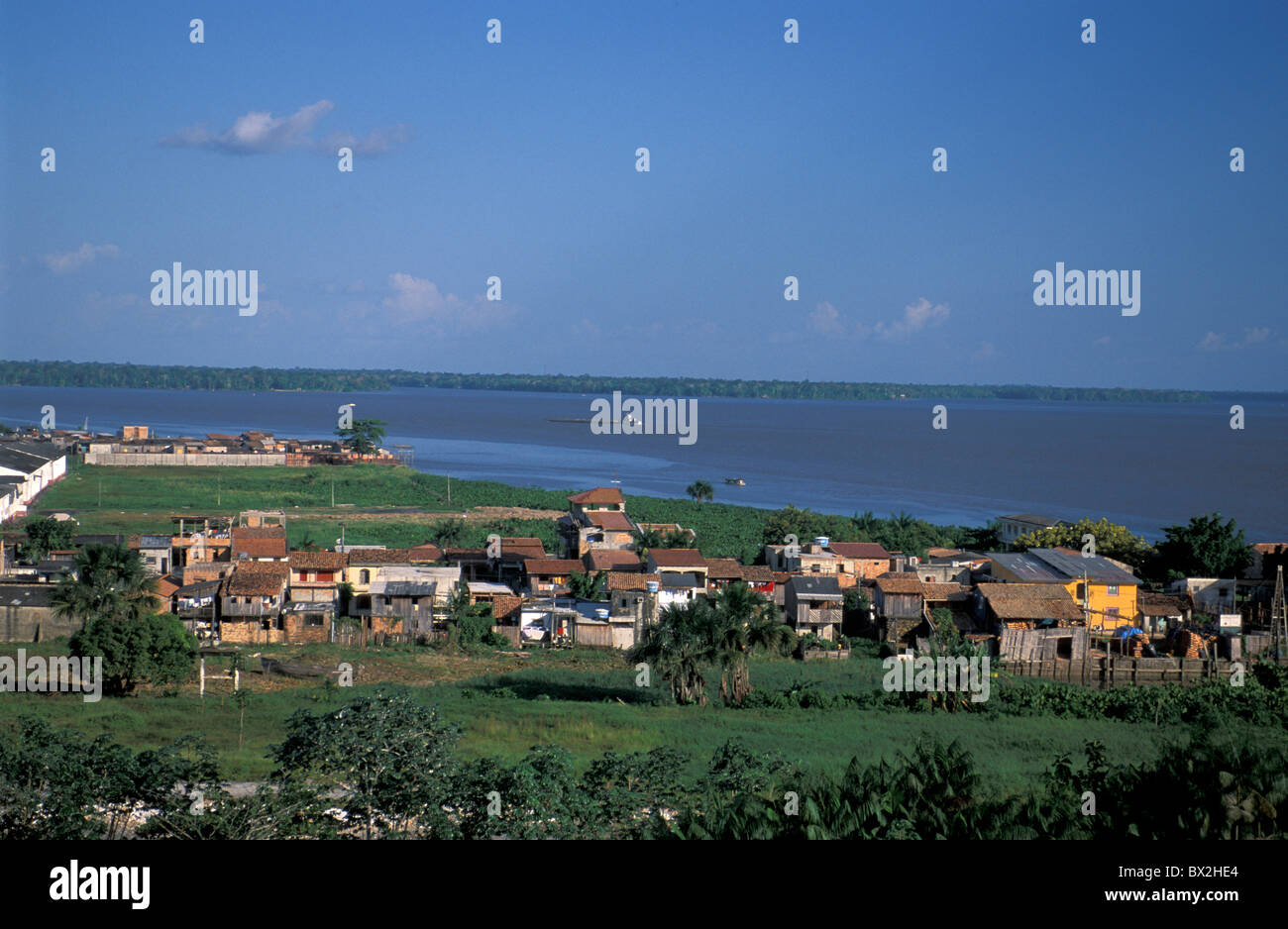 Small Town Amazon River near Belem Amazon Delta Amazon Brazil South ...