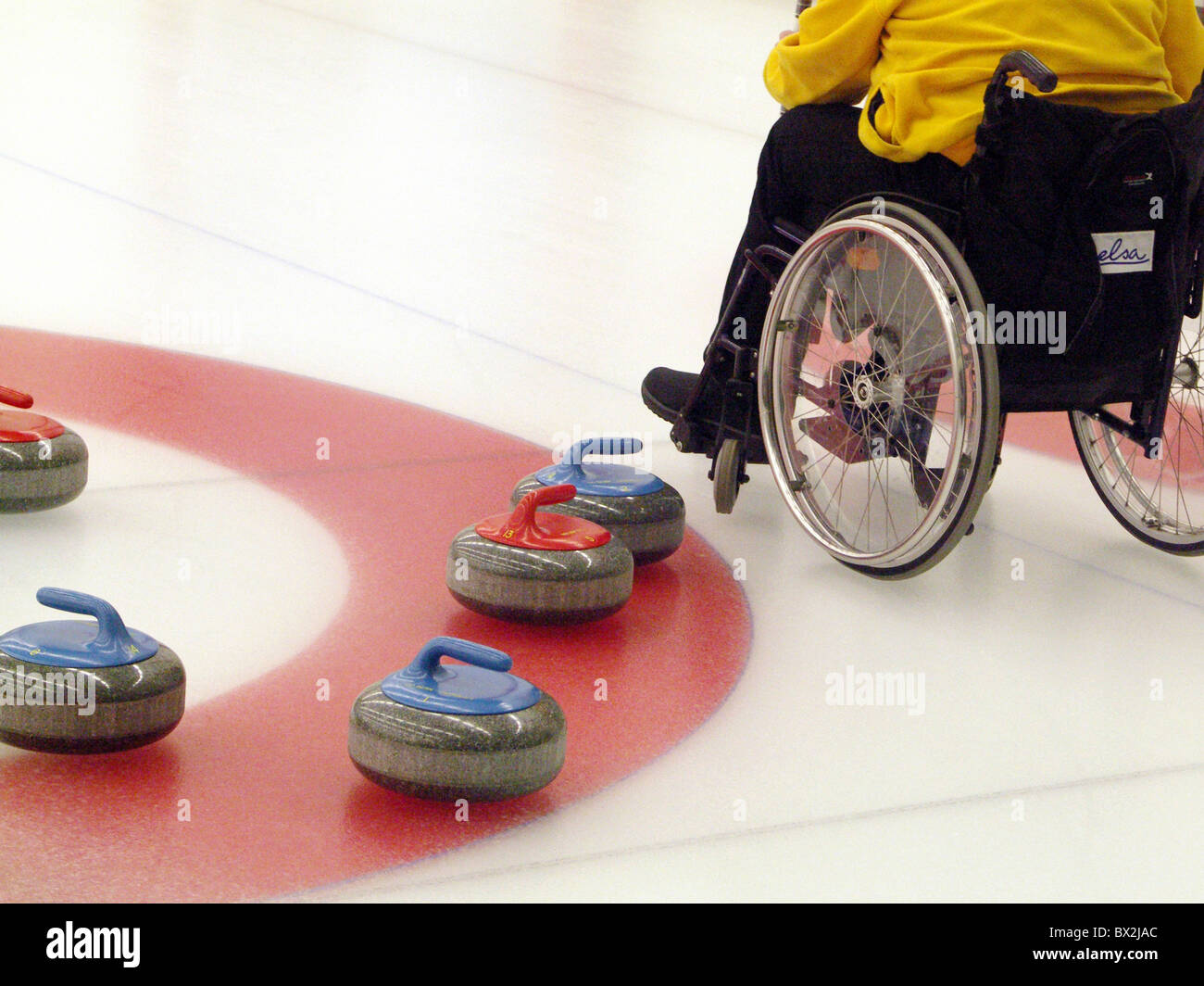 Curling disabled sports disabled persons ice ice field no model release ...