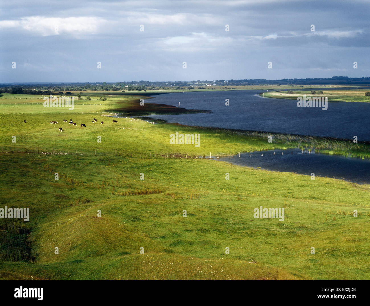 Co Offaly, River Shannon At Clonmacnoise Stock Photo - Alamy