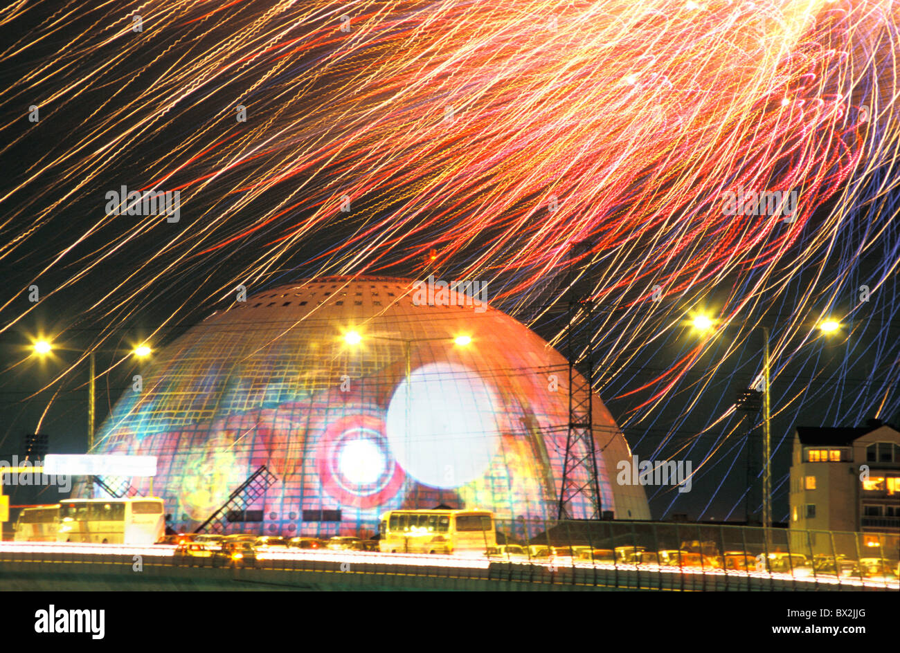 architecture arrangement art at night culture dome Event fireworks ...