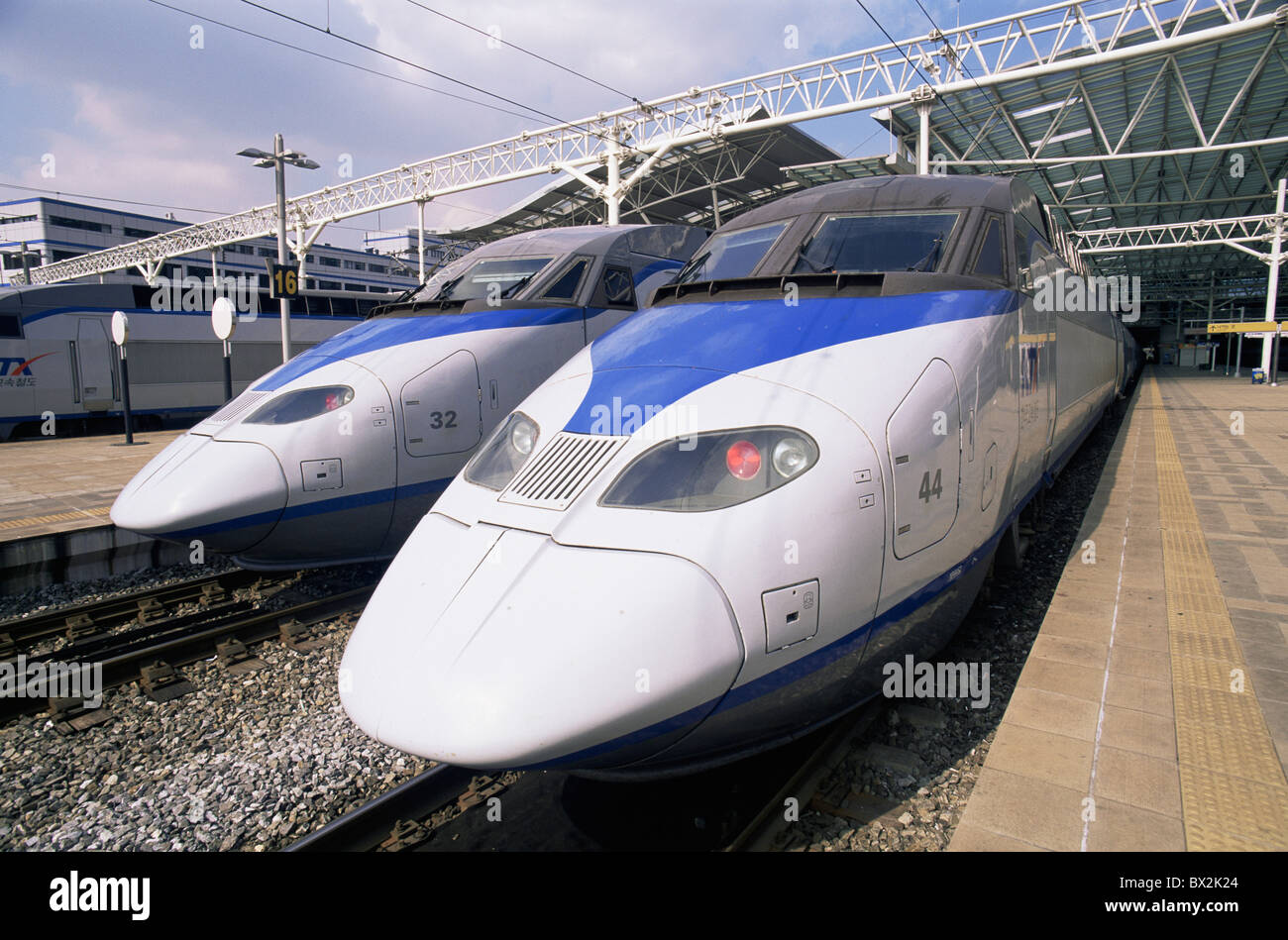 Asia Korea South Korea Seoul KTX Express Trains KTX High Speed Train ...