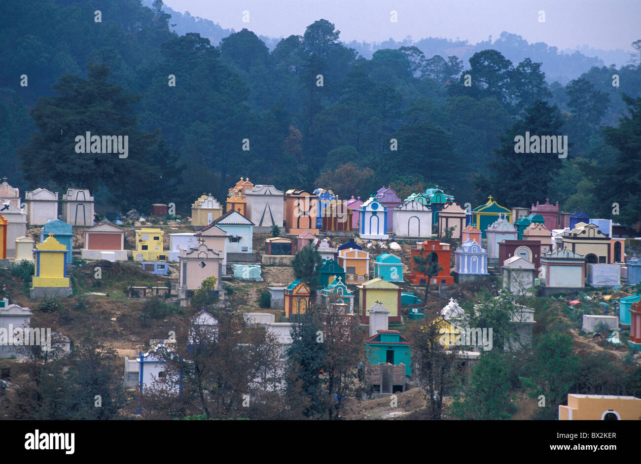 Cemetery Chichicastenango Guatemala Central America graves religion ...