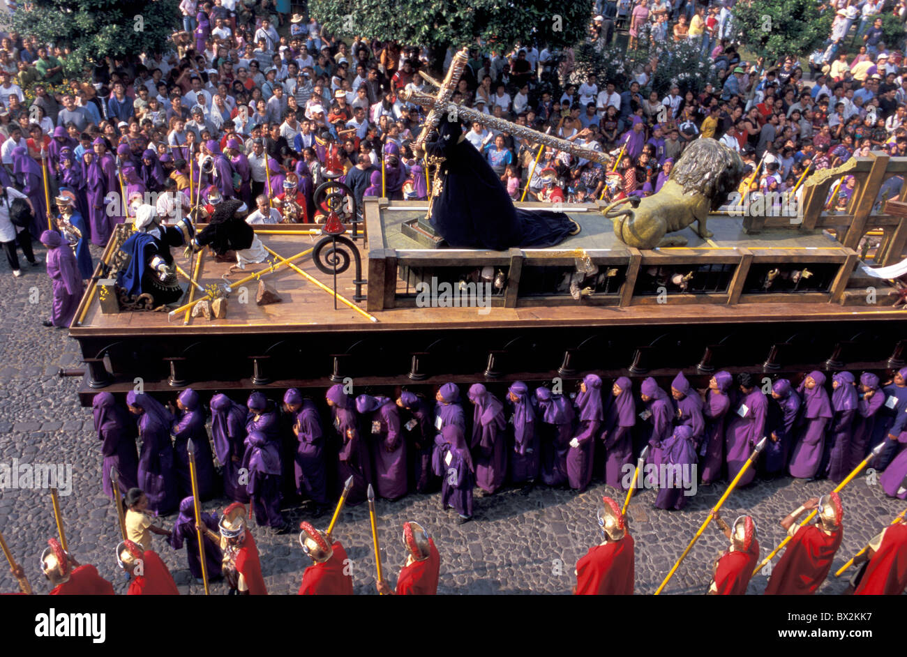 Easter Procession Semana Santa Holy Week Antigua Guatemala Central ...