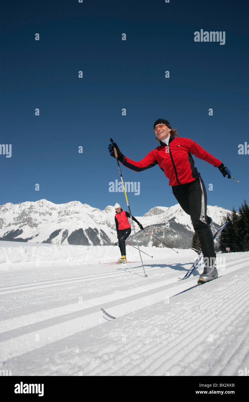 cross-country skiing cross-country trail model released mountains snow ...