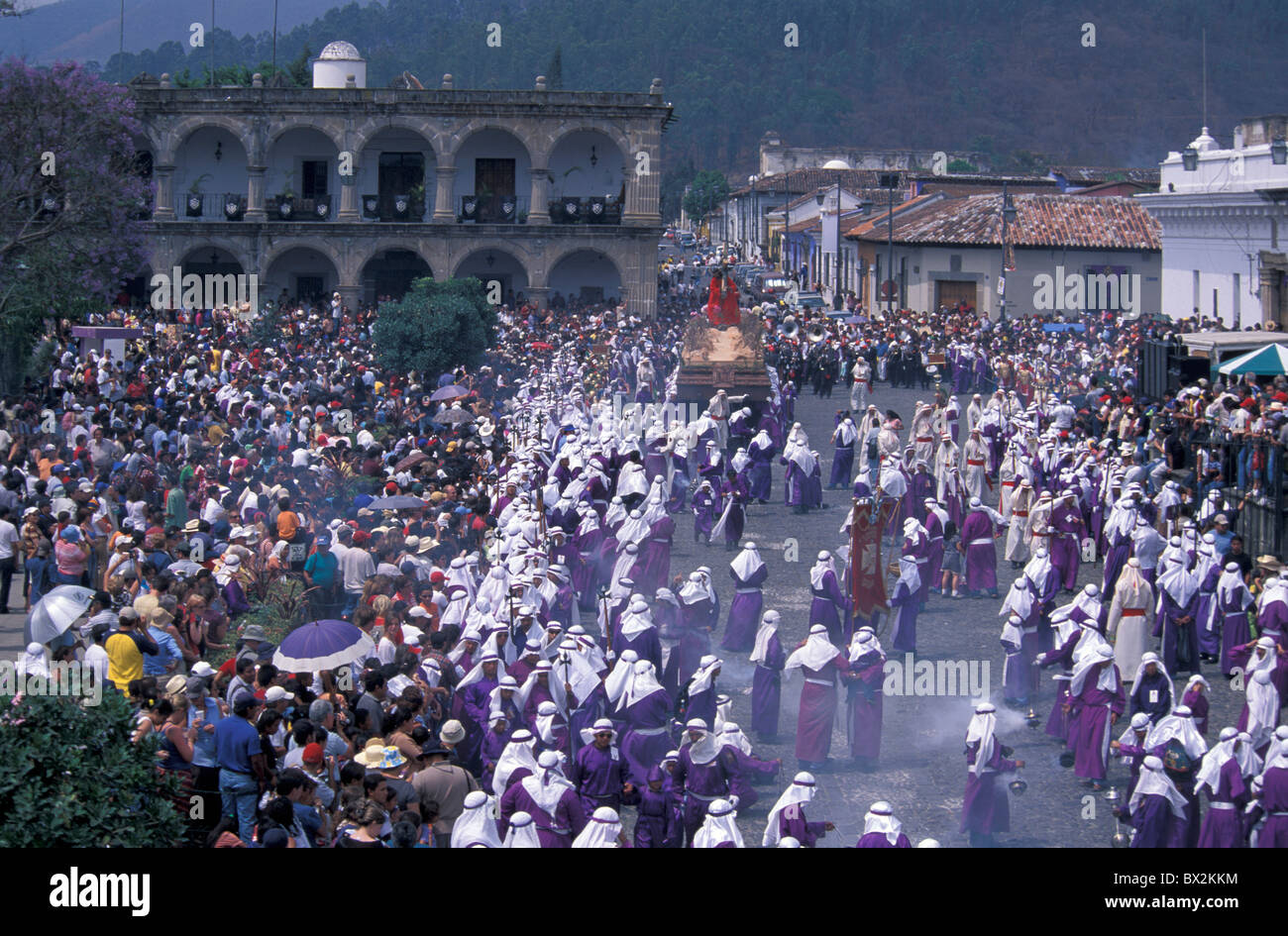 Easter Procession Semana Santa Holy Week Antigua Guatemala Central ...