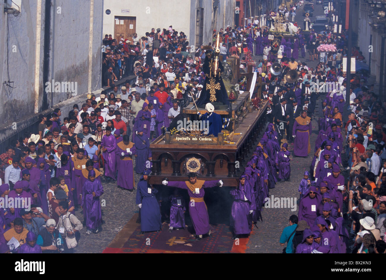 Easter Procession Semana Santa Holy Week Antigua Guatemala Central ...
