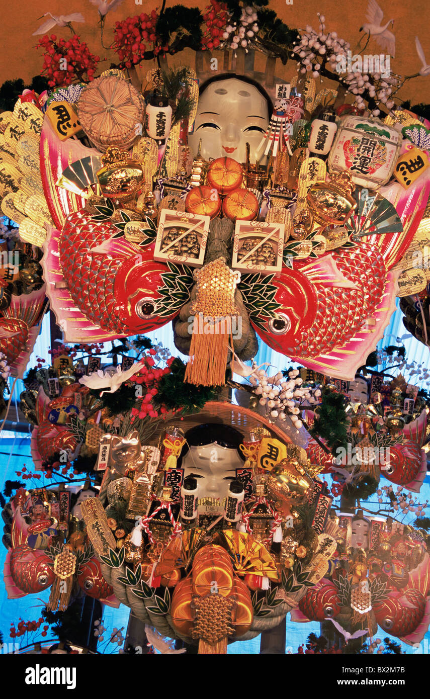 Asia Japan Asia Honshu Tokyo Decorative Good Luck Rakes Kumade Tori-no ...