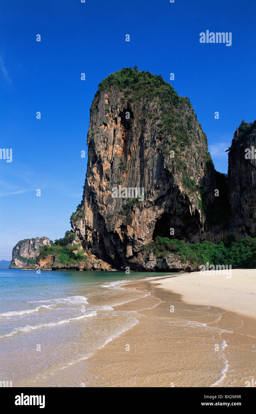 Asia Thailand Phi Phi national park Krabi Phranang Cave Beach Hat Tham ...