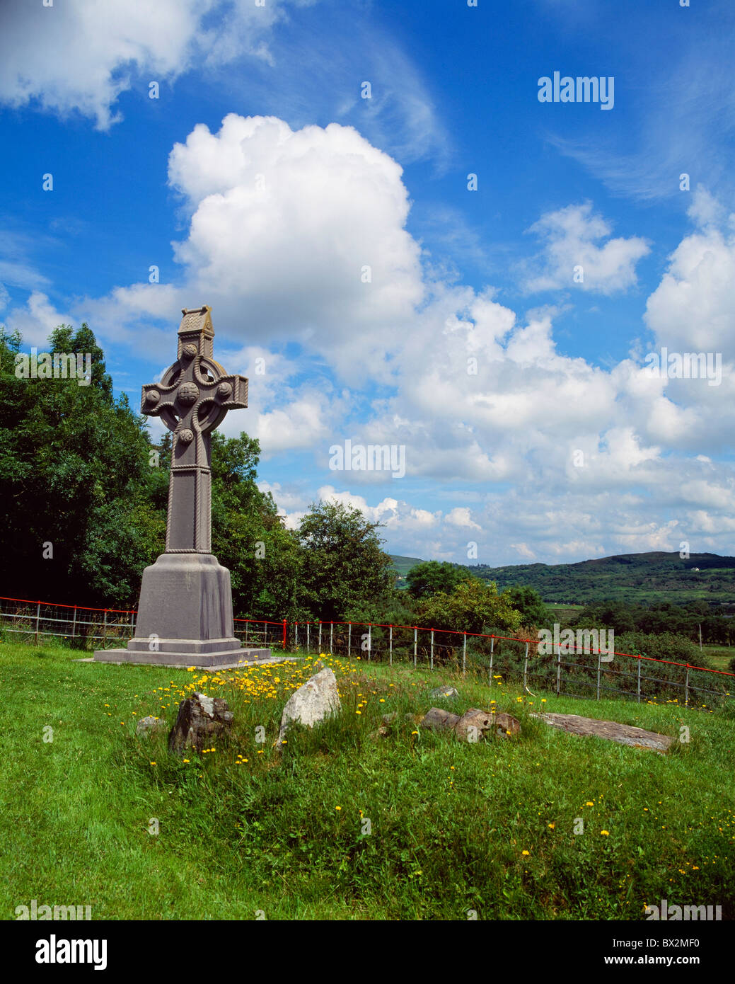 Garden Glenveagh,Co Donegal,Ireland;Birthplace Of St. Colmcille Stock ...