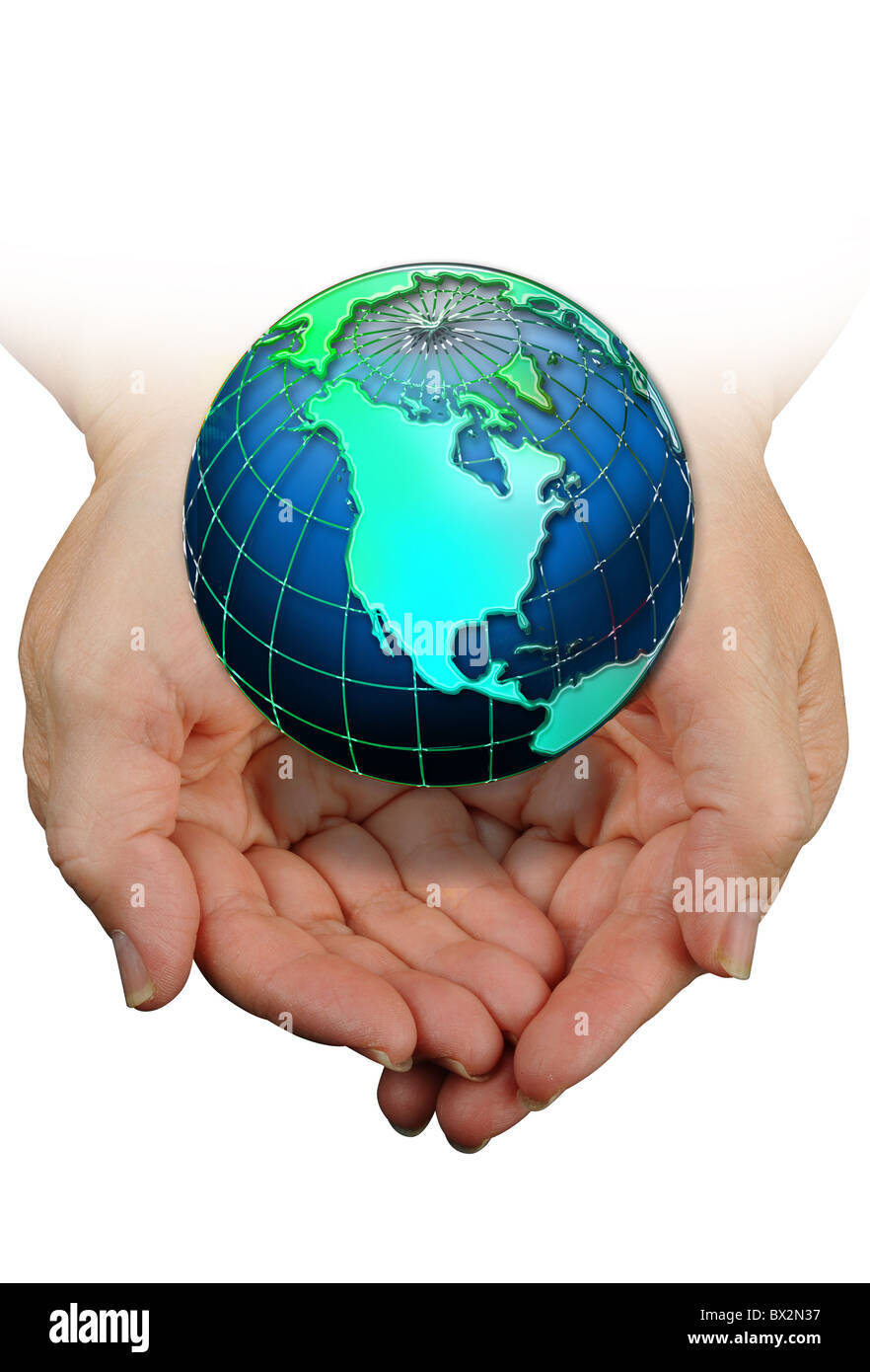 World in your hands hi-res stock photography and images - Alamy