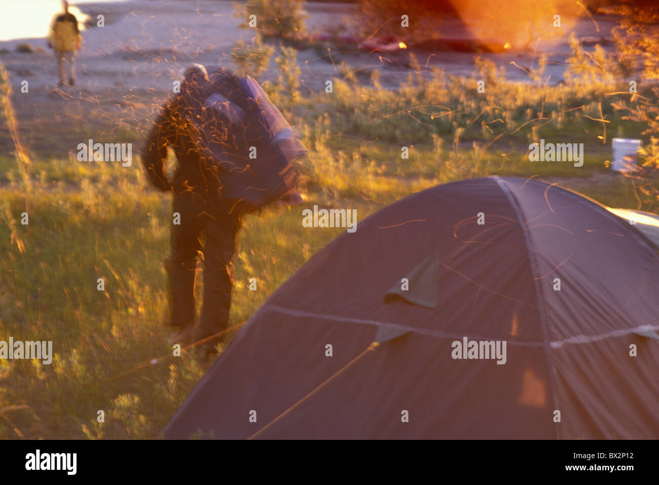 Alaska Brooks Range camper Mosquitoes Noatak National Preserve Range ...