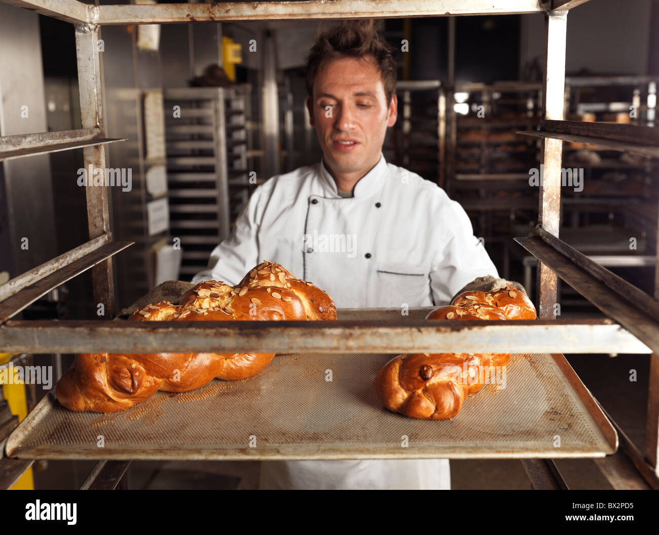 Holding a loaf of bread in his hands hi-res stock photography and ...