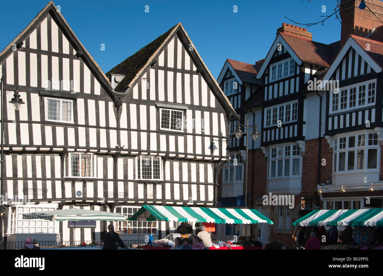 Evesham market square, Worcestershire, England, Europe Stock Photo - Alamy