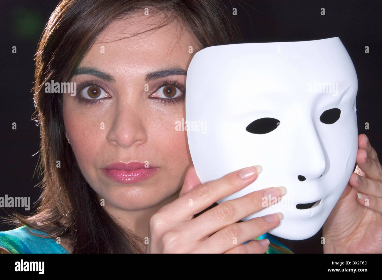 woman portrait face mask symbol expression problem problematically ...