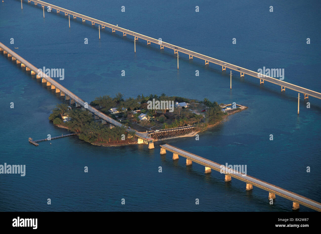 Aerial view seven mile bridge hi-res stock photography and images - Alamy
