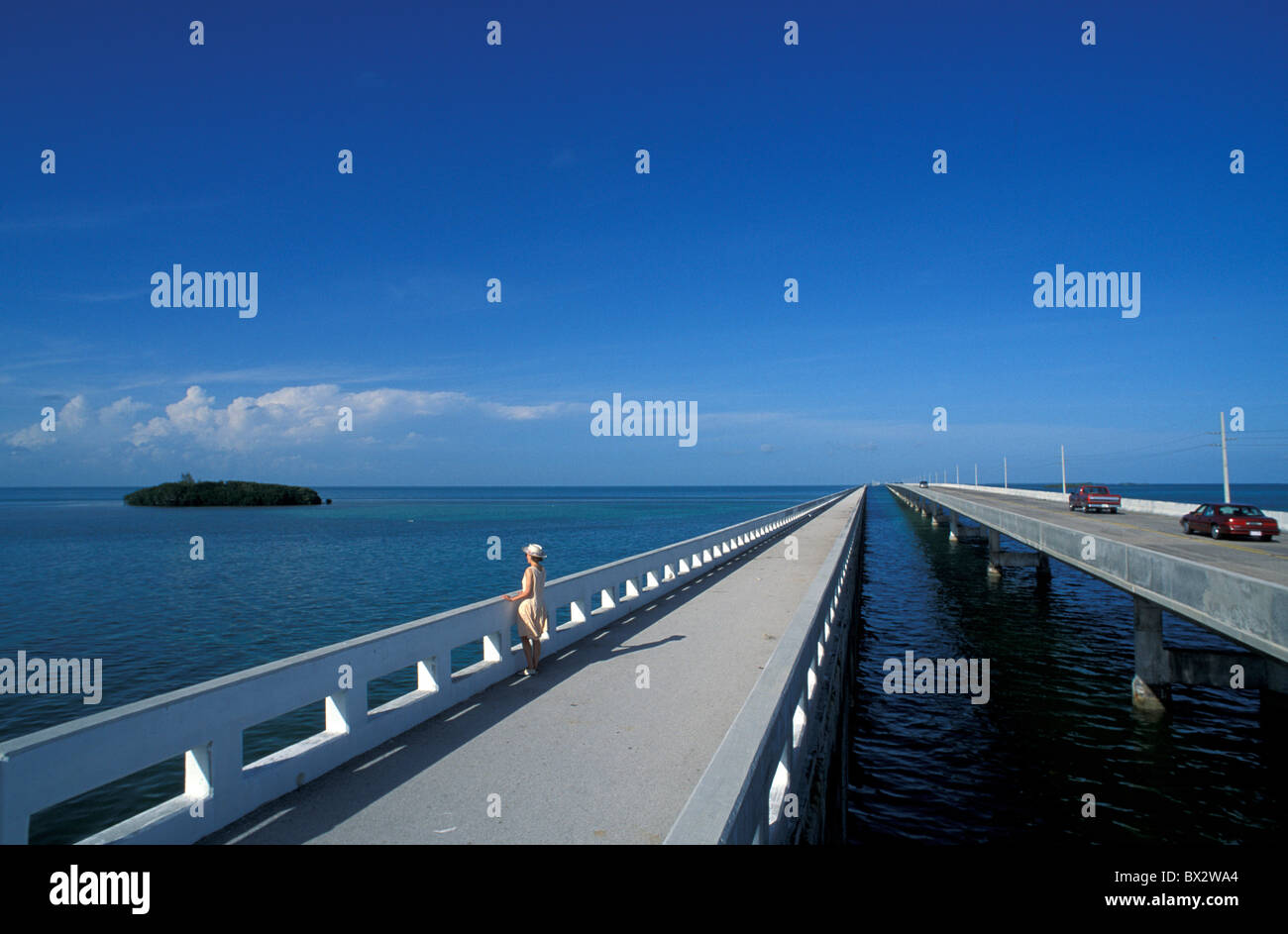 Florida Keys Highway one Seven mile Bridge USA America United States ...