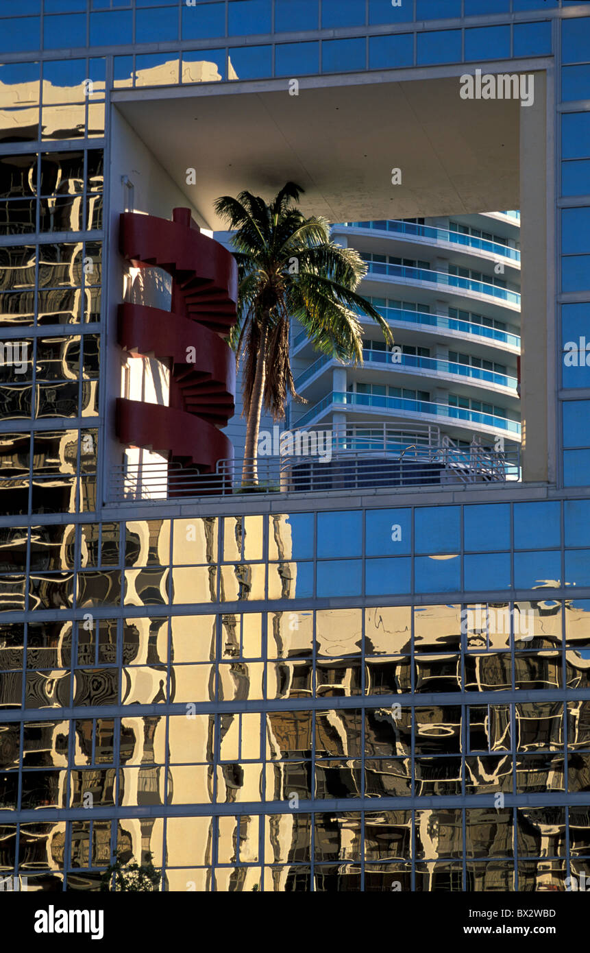 Atlantis Building facade Florida Glass Miami USA America United States ...