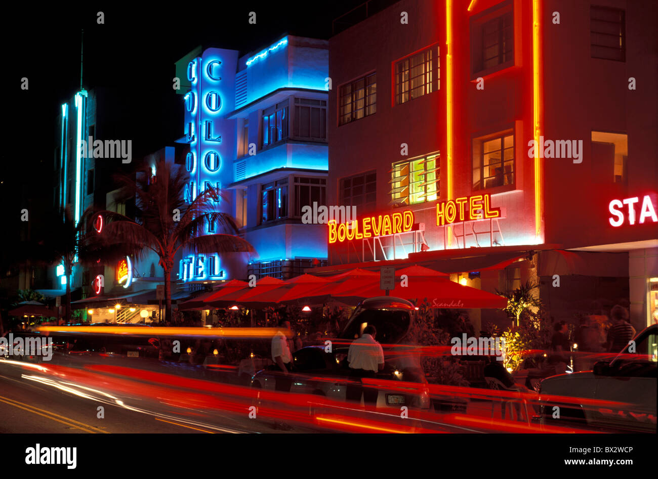 Beach Drive Florida Miami Nightlife Ocean USA America United States ...
