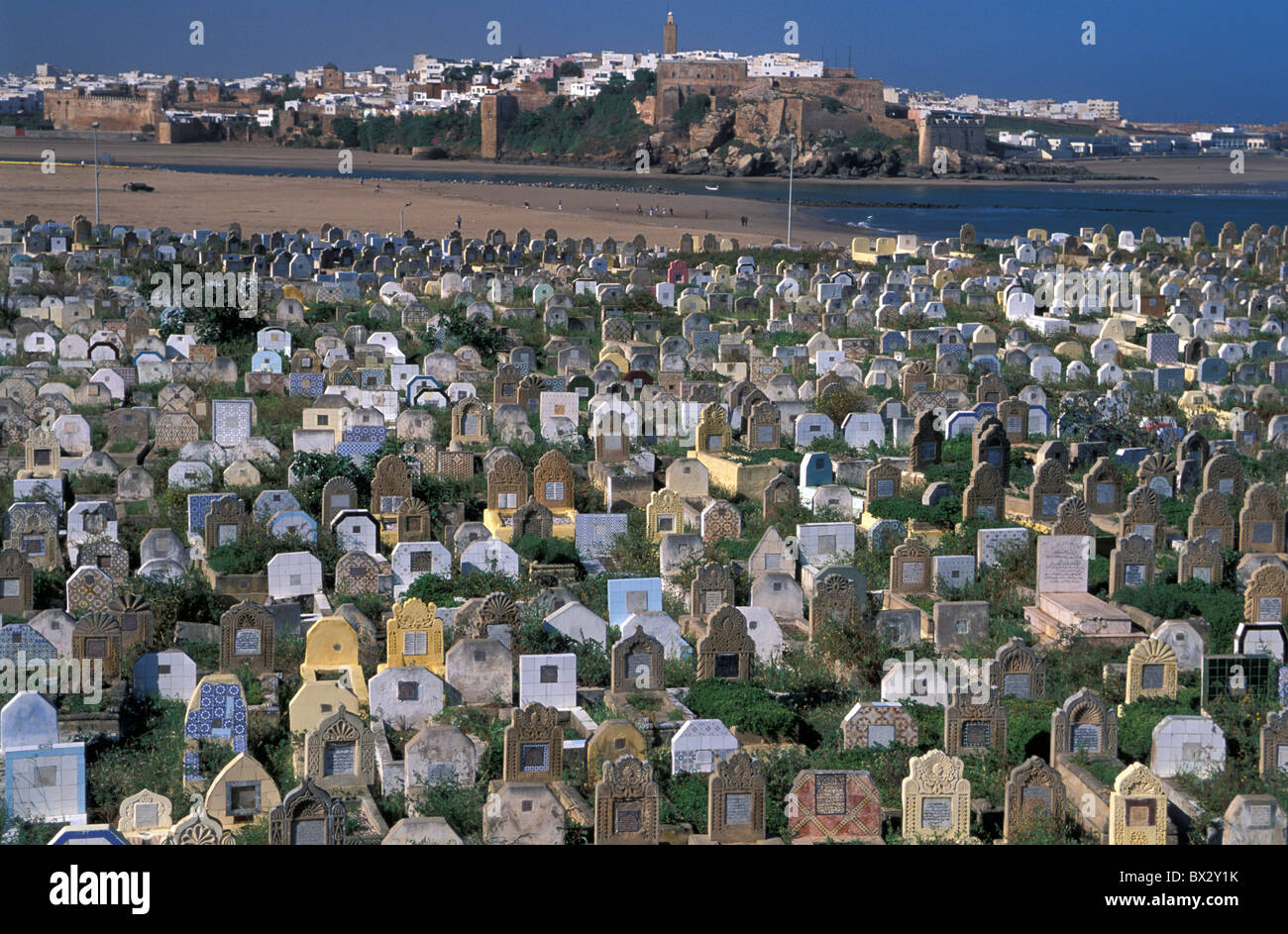 Africa Cemetery Morocco North Africa Rabat Sale view Stock Photo - Alamy
