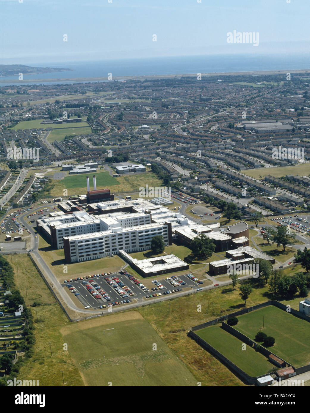 Aerial View Of Beaumont Hospital, Dublin, County Dublin, Ireland Stock ...