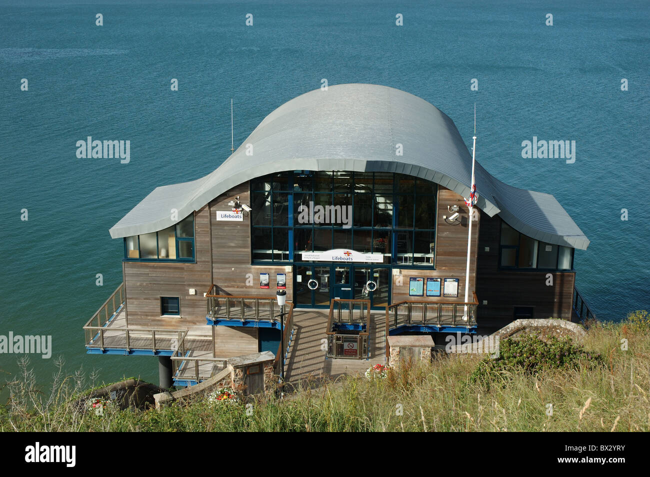 new RNLI lifeboat station, Tenby, Pembrokeshire, Wales, UK Stock Photo ...