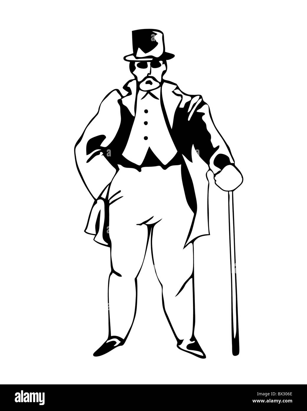 Colonial man cartoon Black and White Stock Photos & Images - Alamy