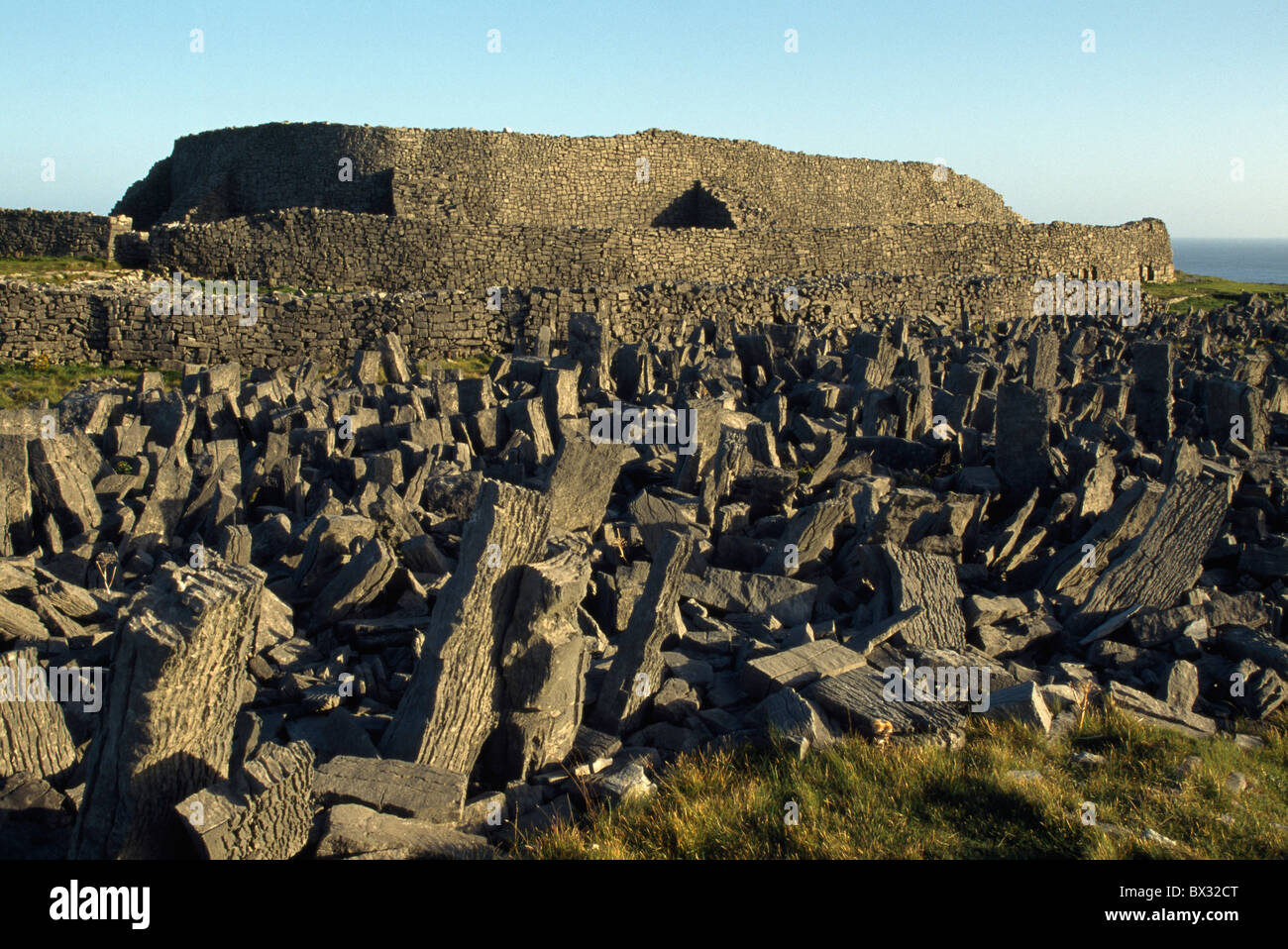 Ruins Of Fort, Ireland Stock Photo - Alamy