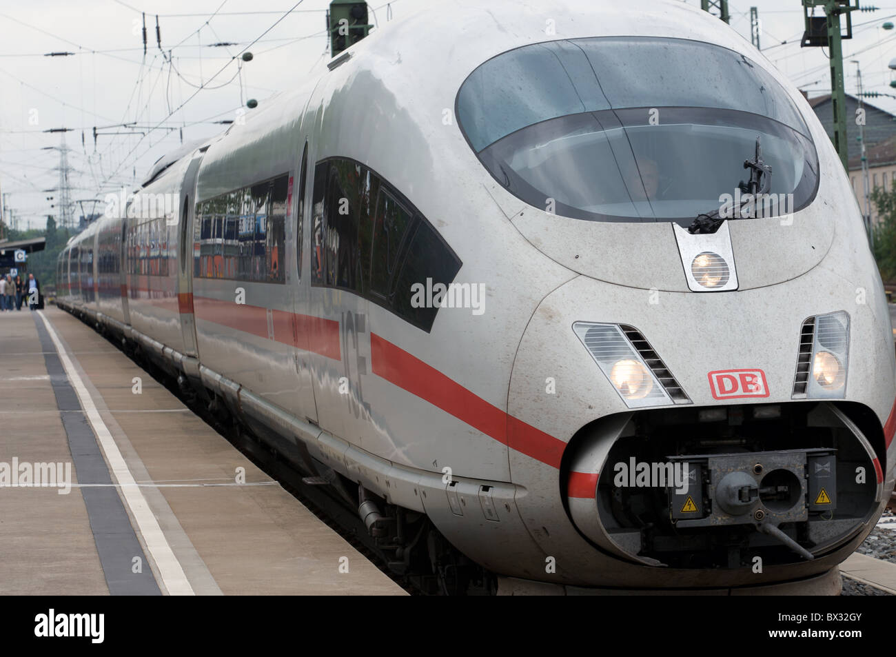 German Railways ICE (Inter City Express) passenger train, Solingen ...